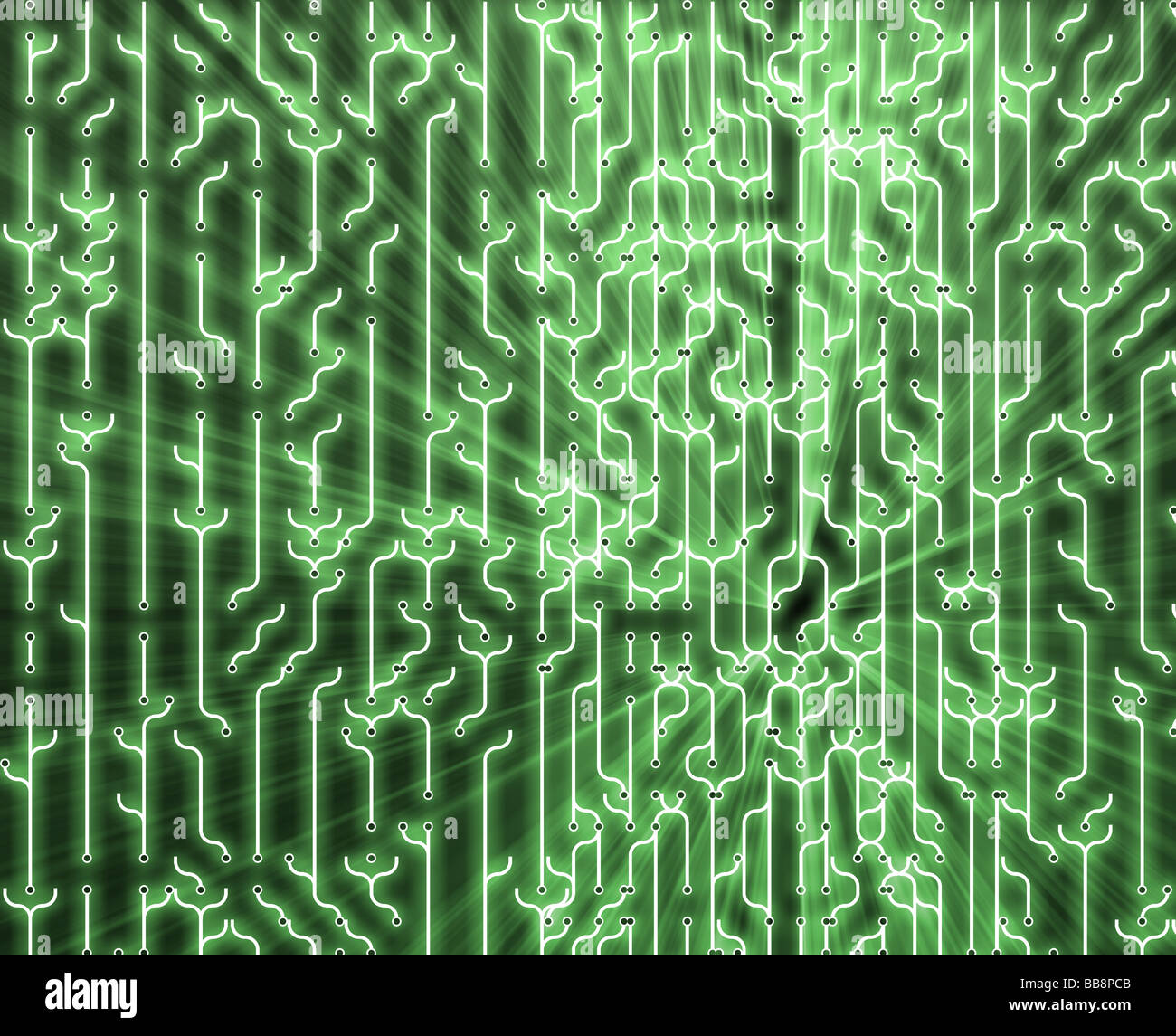 Abstract wallpaper illustration of electronic circuitry patterns Stock ...