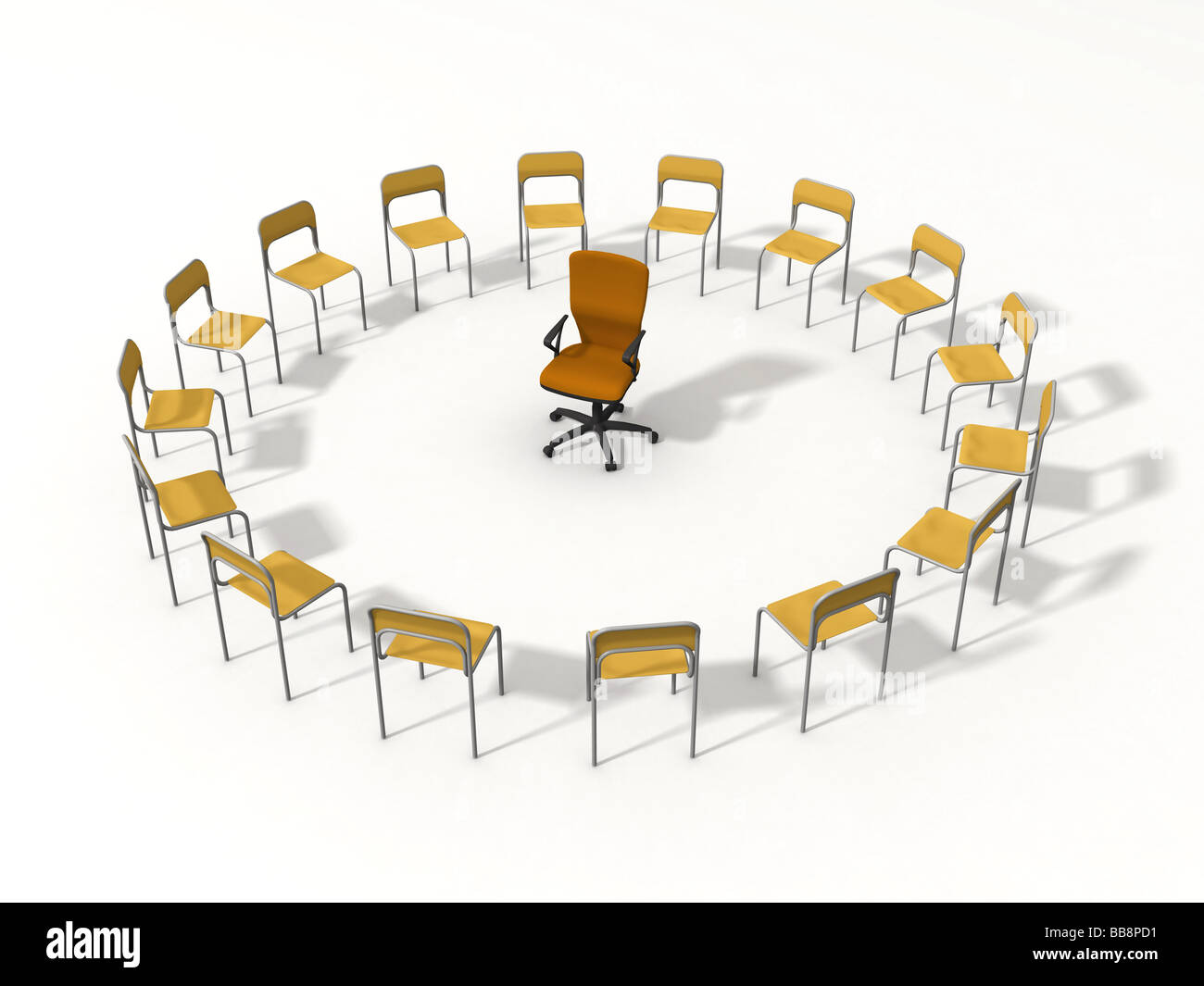 empty chair for leader Stock Photo - Alamy