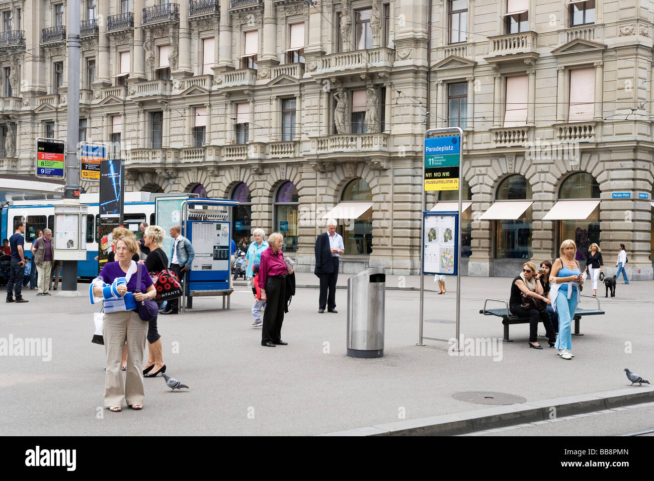 Paradeplatz Square in Zurich, Switzerland, Europe Stock Photo - Alamy