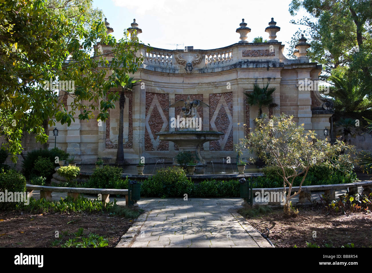 San Anton Gardens and Palace between the towns of Attard and Balzan ...