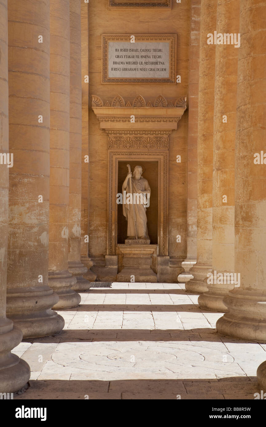 Entrance area of Mosta Dome, or Rotunda of Santa Marija Assunta, Mosta ...