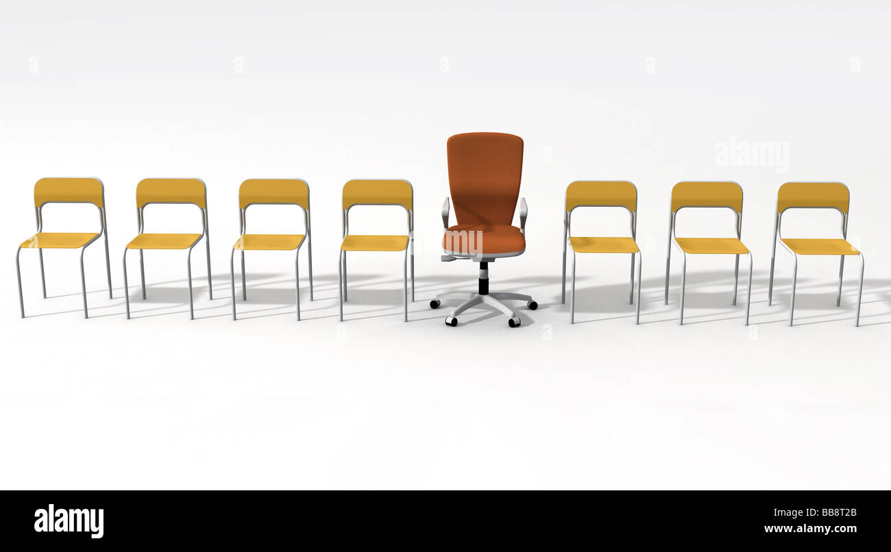 empty chair for leader Stock Photo - Alamy