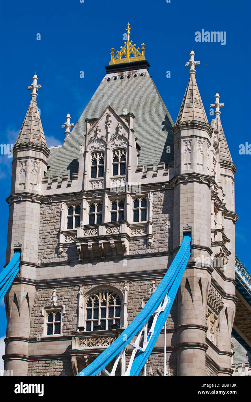 London The Tower Bridge , south tower detail , designed by Horace Jones ...