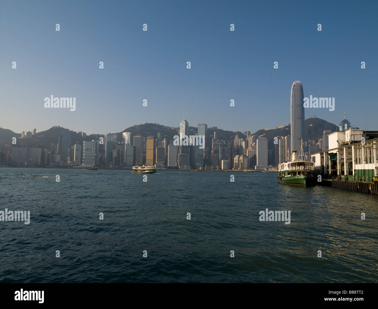 Hong Kong skyline from sea; Hong Kong, China Stock Photo - Alamy