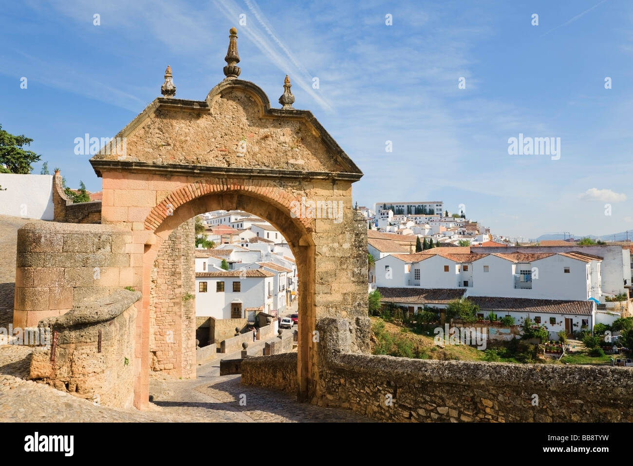 Arch of Philip V; Ronda, Malaga Province, Spain Stock Photo - Alamy