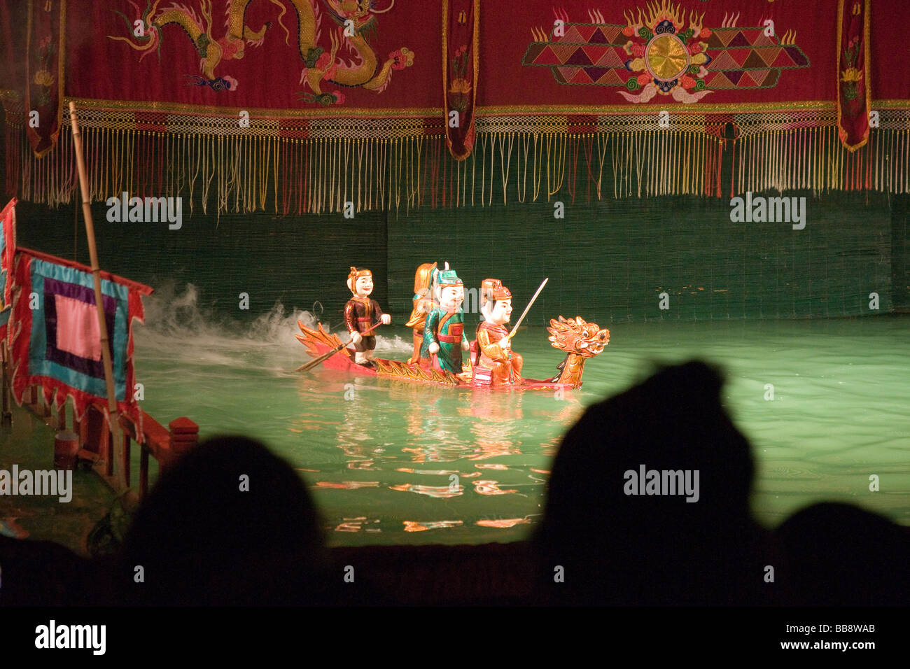 Water puppets at Water puppet Theatre in Hanoi, Vietnam Stock Photo - Alamy