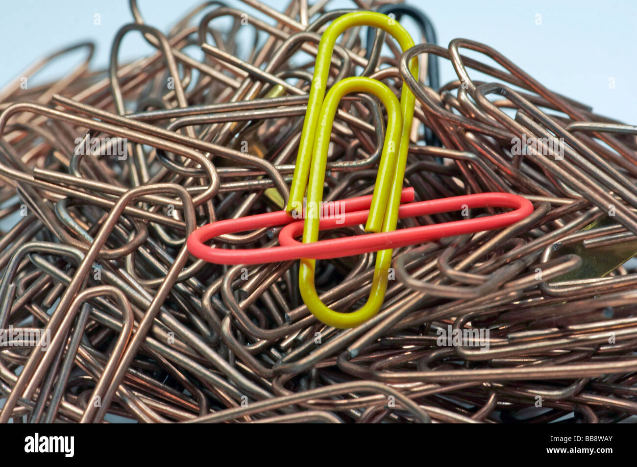 a lot of coloured paper clips Stock Photo - Alamy