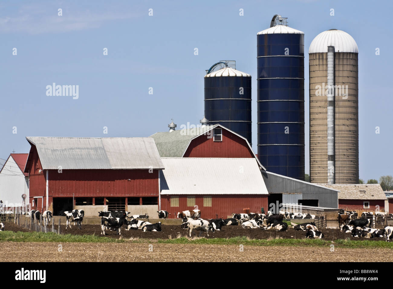 Farm in Wisconsin Stock Photo - Alamy