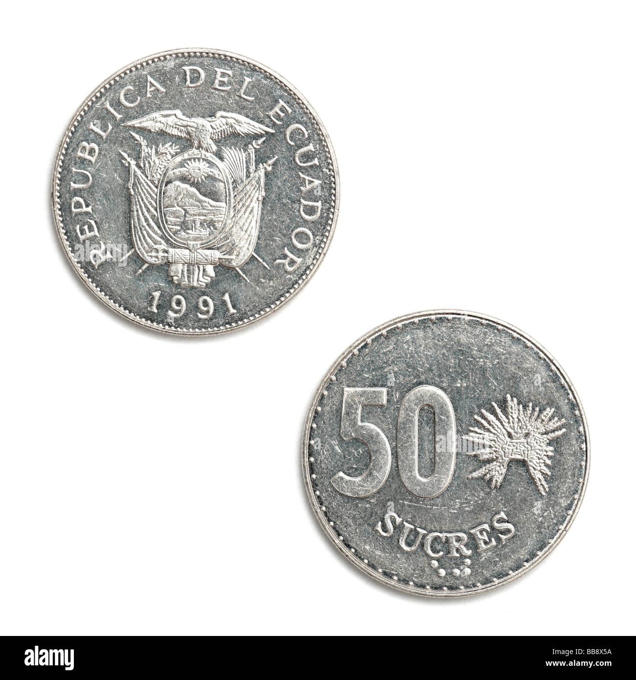 Ecuador coin Cut Out Stock Images & Pictures - Alamy