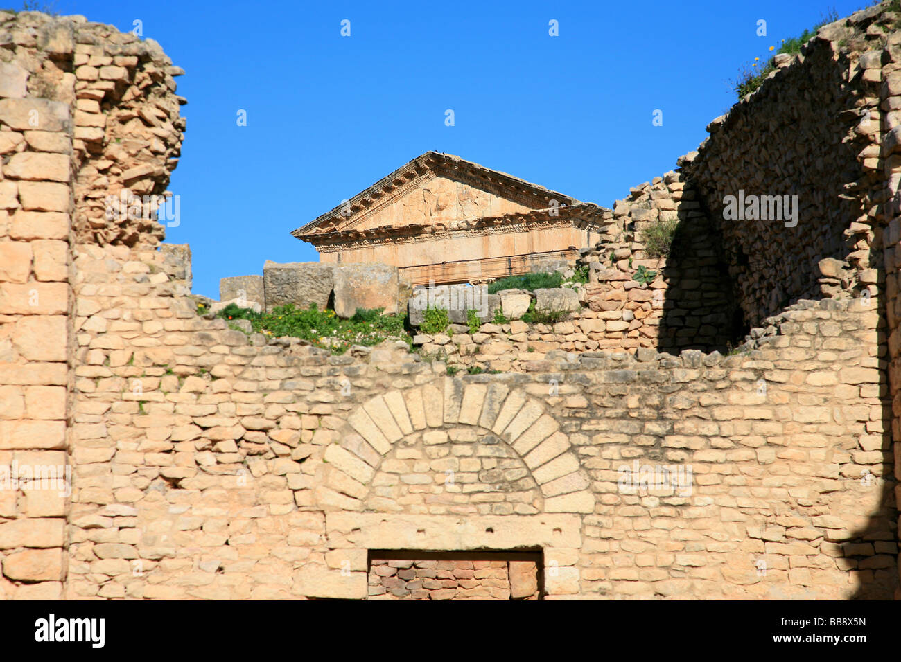 Dougga juno temple hi-res stock photography and images - Alamy