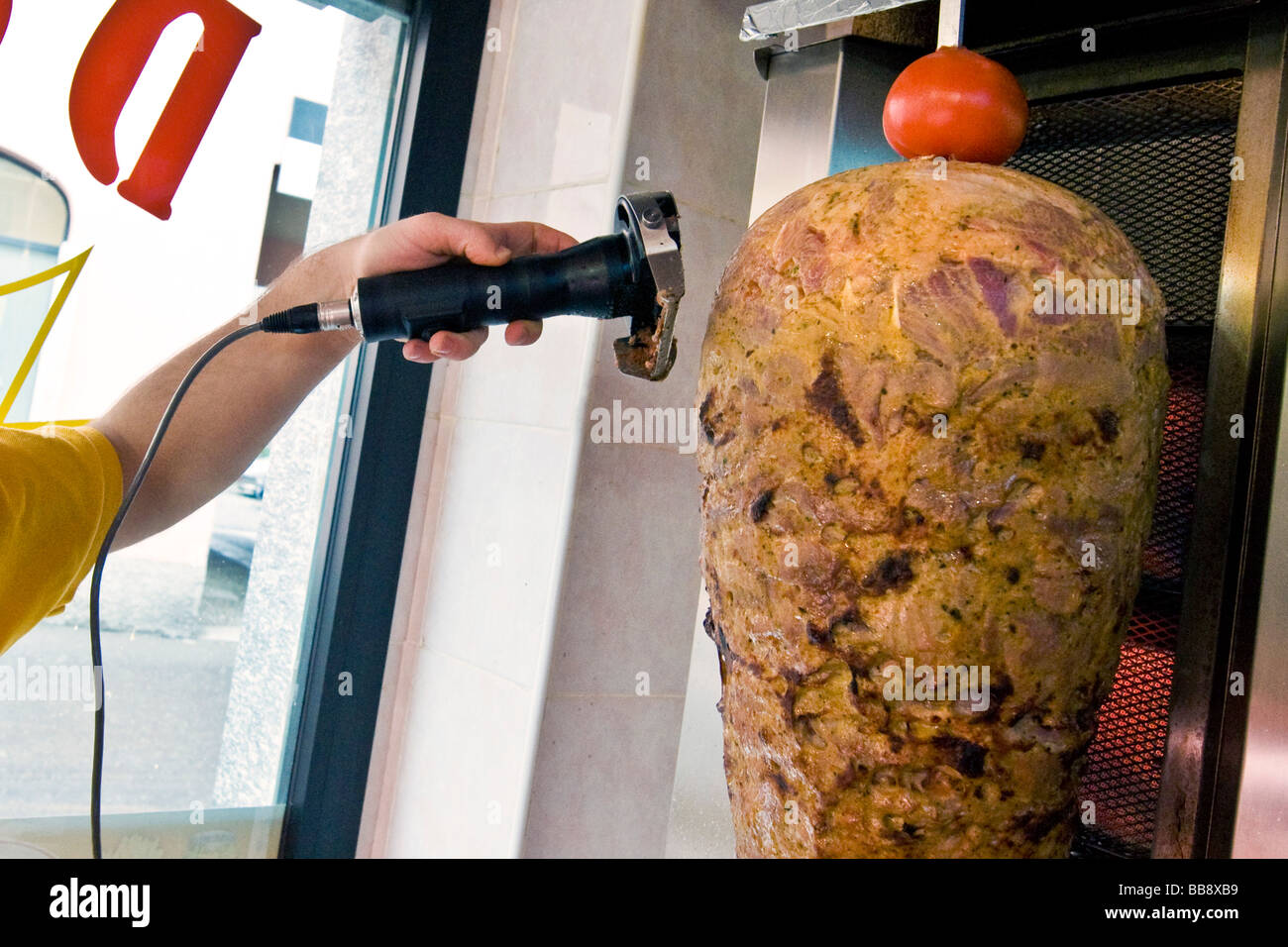turkish kebab shop Stock Photo - Alamy