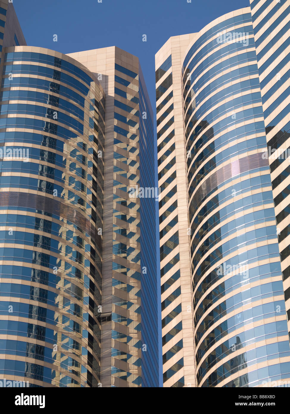 Two skyscrapers; Asia Stock Photo - Alamy