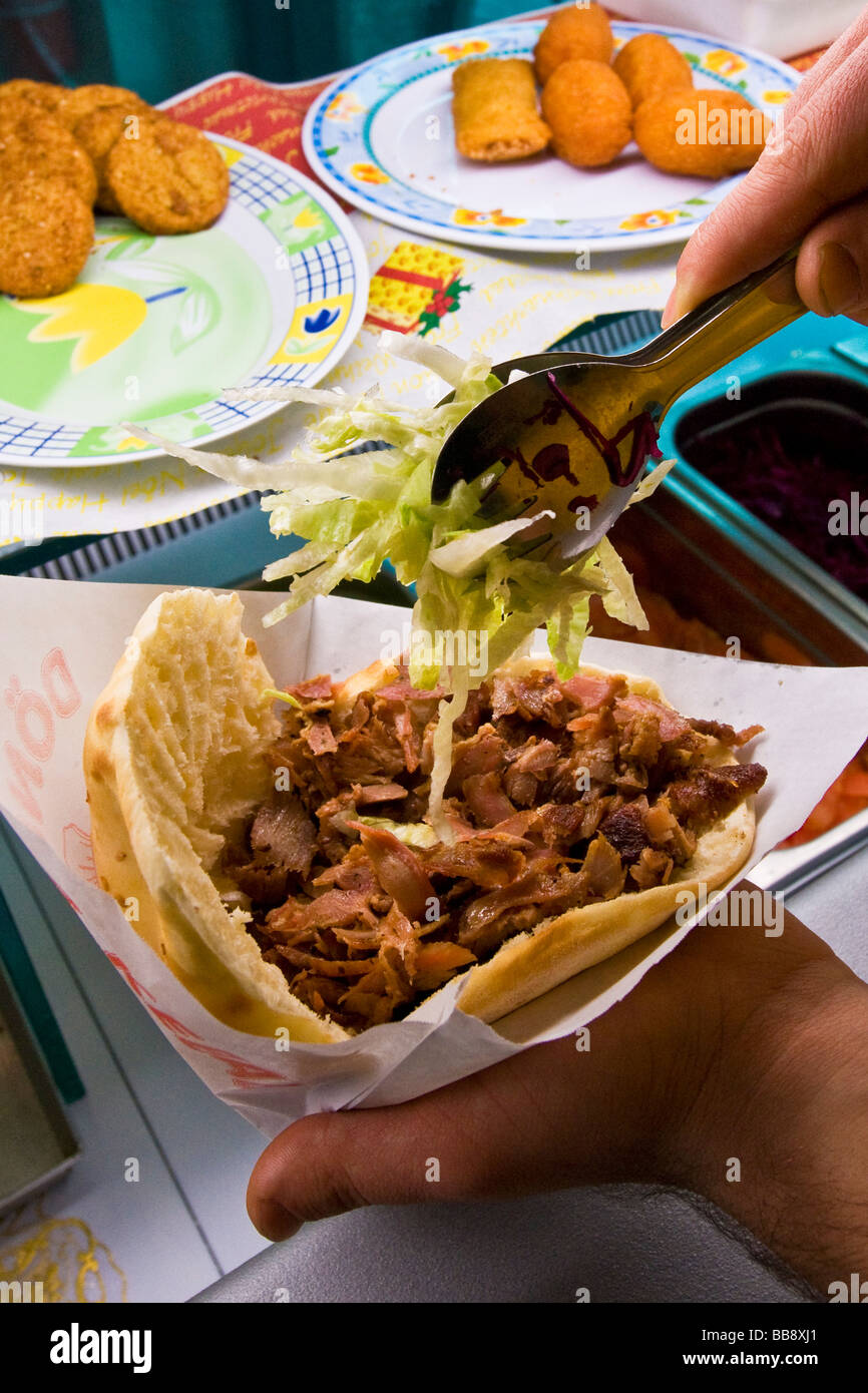 turkish kebab shop Stock Photo - Alamy