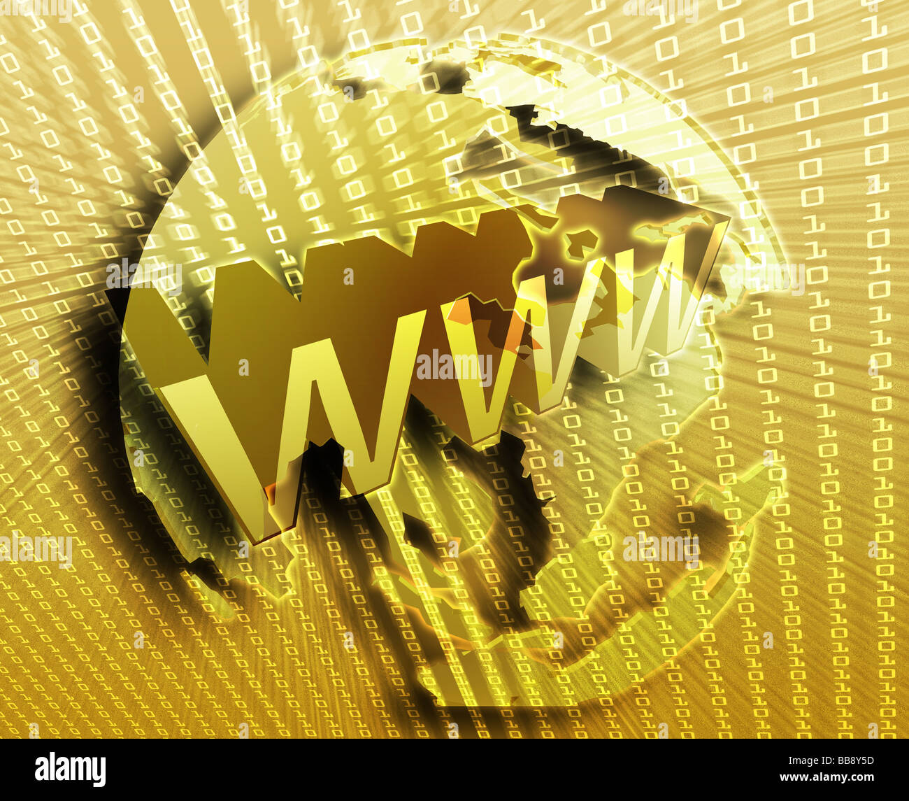 WWW Internet online digital abstract wallpaper illustration Stock Photo ...