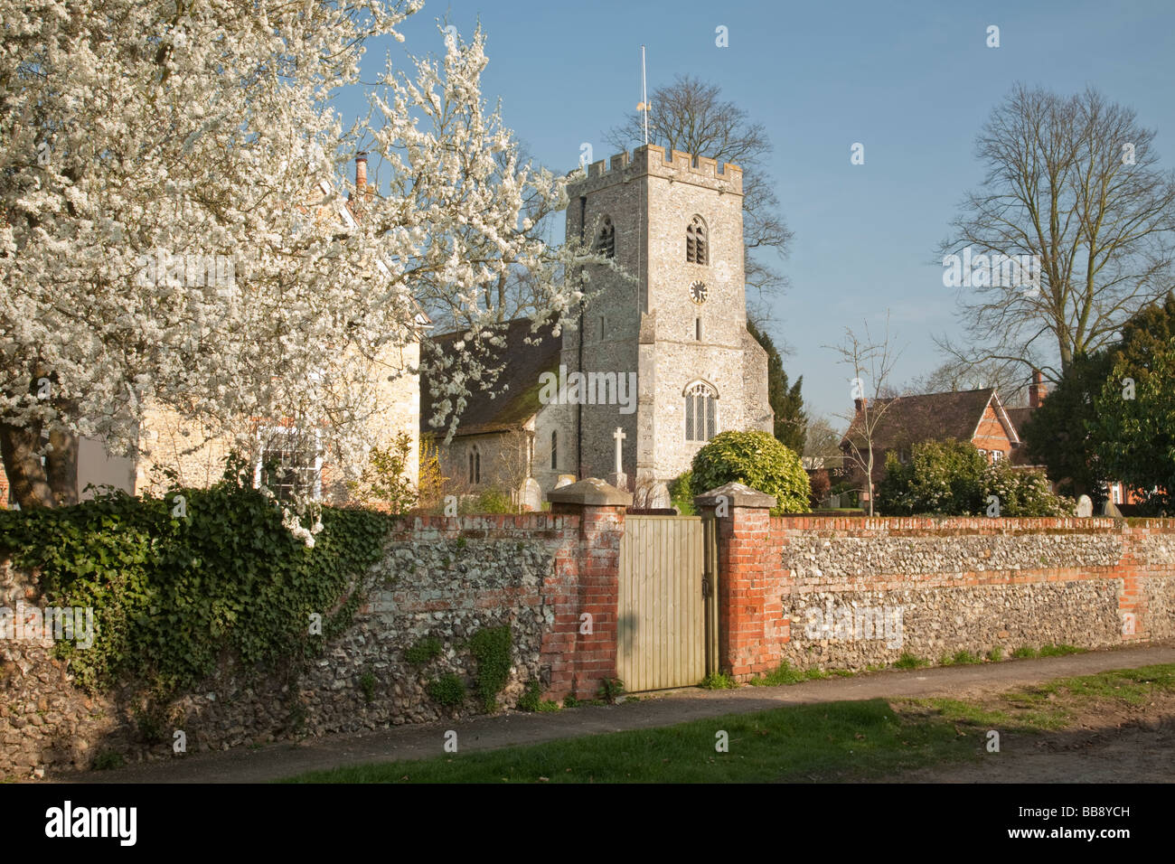 Church of St Andrews in the Oxfordshire village of South Stoke Uk Stock ...