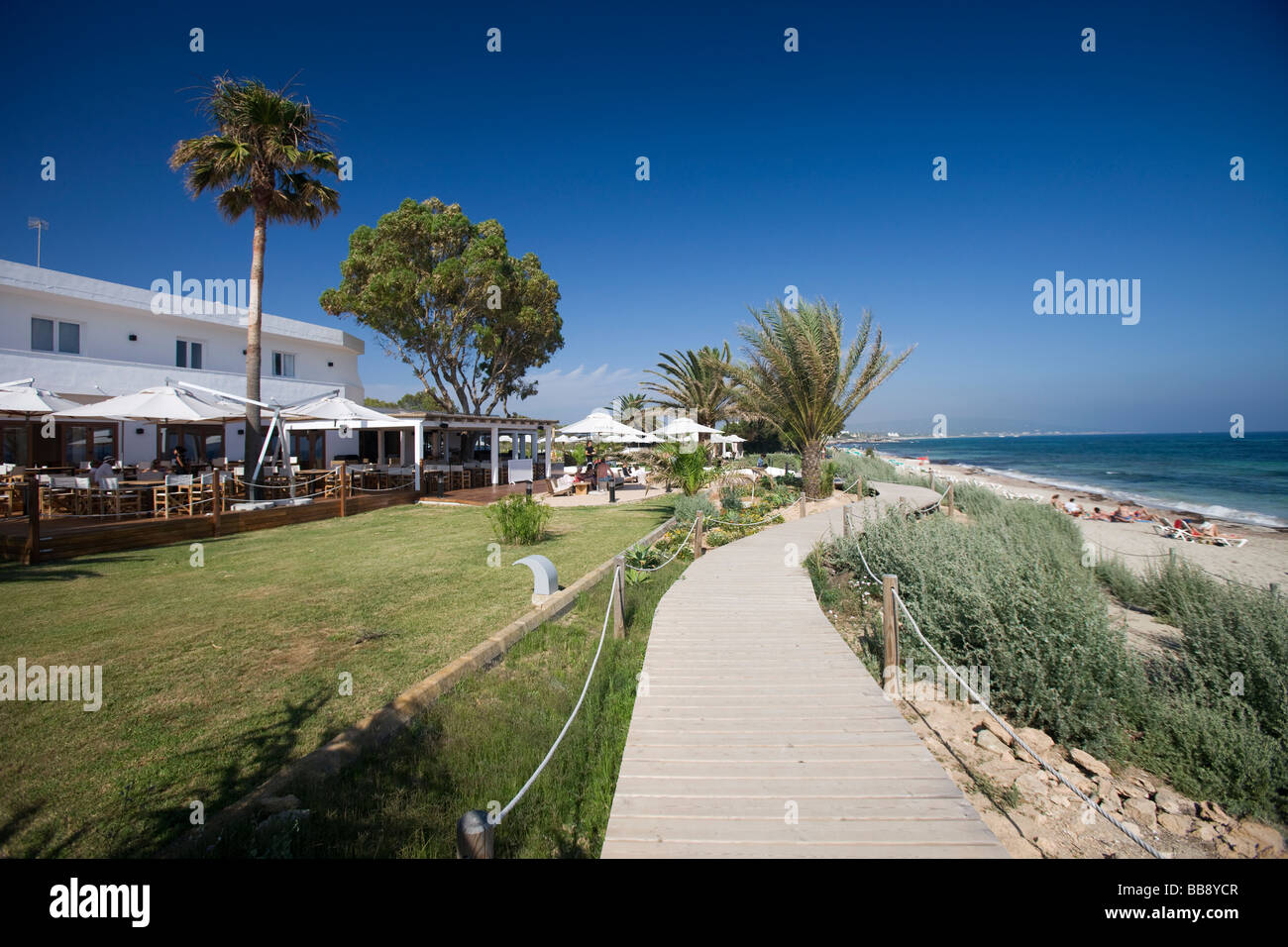Gecko Beach Club Formentera Balearic Islands Spain Stock Photo - Alamy