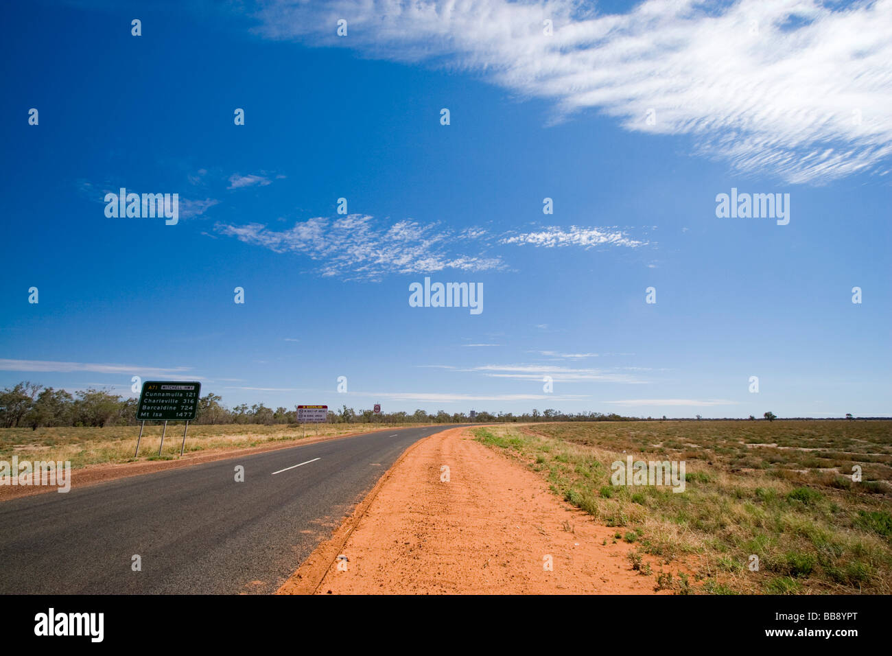 The Matilda Highway, sometimes known as the Outback Way, stretches from ...