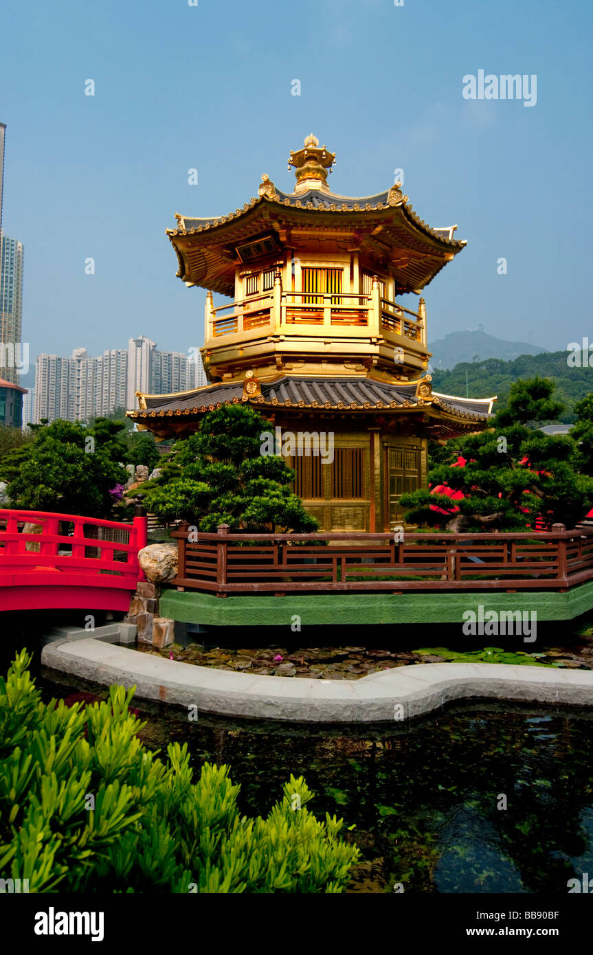 asia china hong kong Chi lin nunnery pagoda 2008 Stock Photo - Alamy