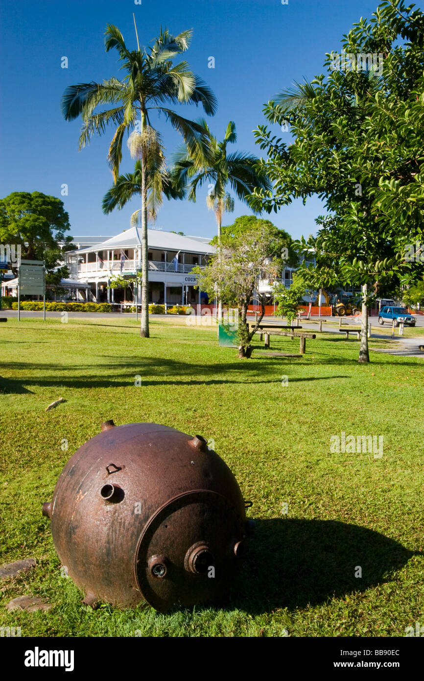 A diffused bomb serves as a warm memorila on the foreshore at Port ...