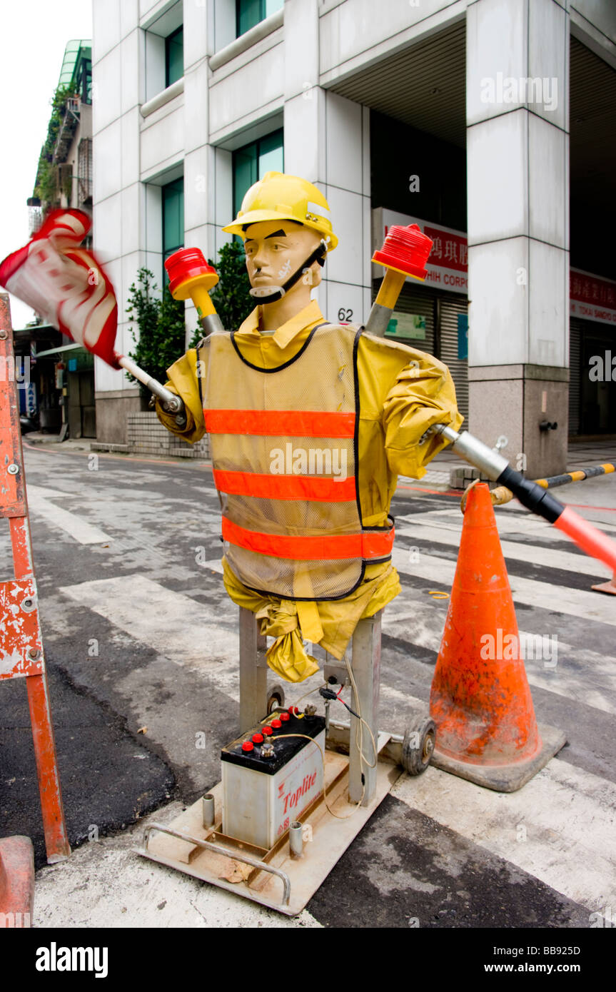 Asia Taiwan Taipei signaller 2008 Stock Photo - Alamy