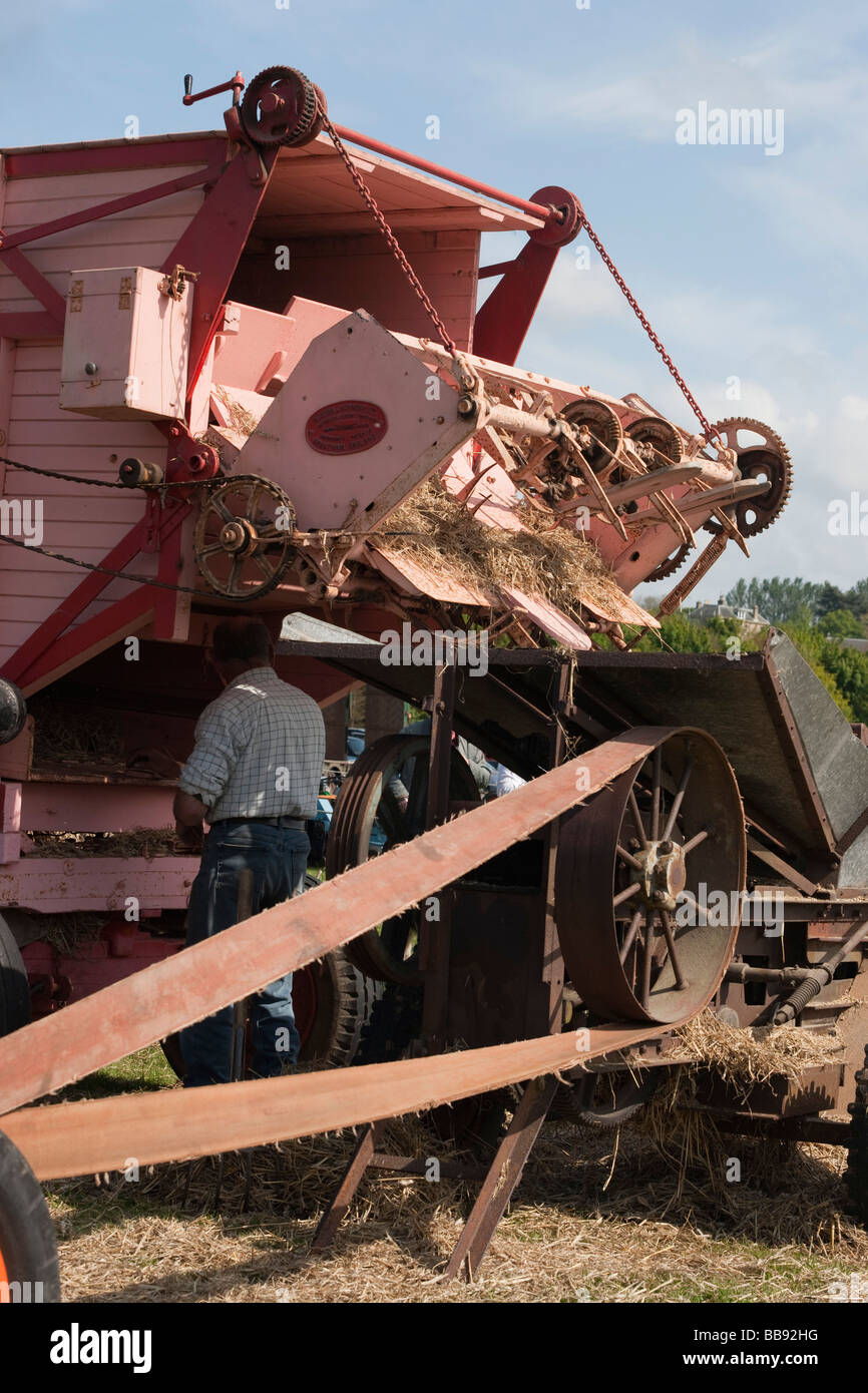 Vintage agricultural threshing machine hi-res stock photography and ...