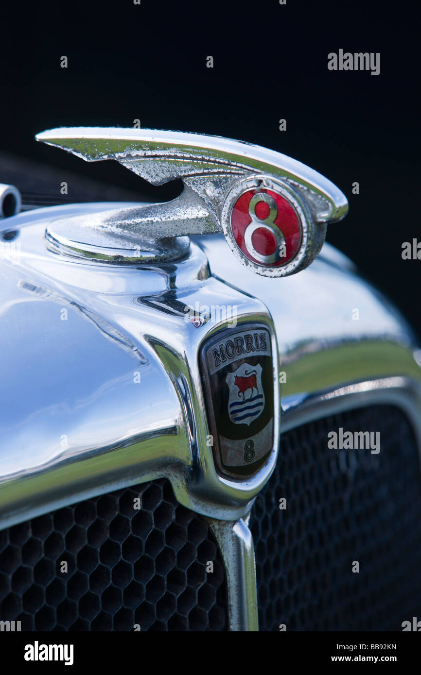 Vintage Morris 8 badge Stock Photo - Alamy