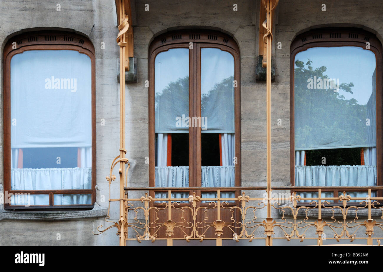 Horta house in Brussels built in Art Nouveau style by Victor Horta ...