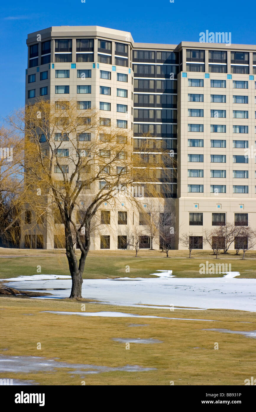 Snowy golf course Stock Photo - Alamy