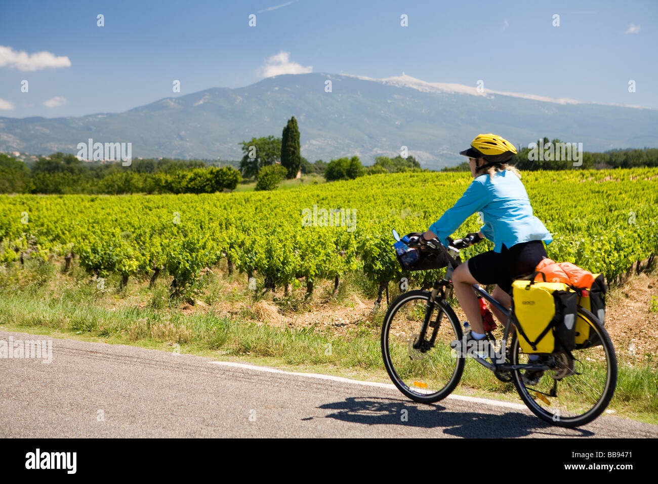 Provence france cycling vineyard hi-res stock photography and images ...