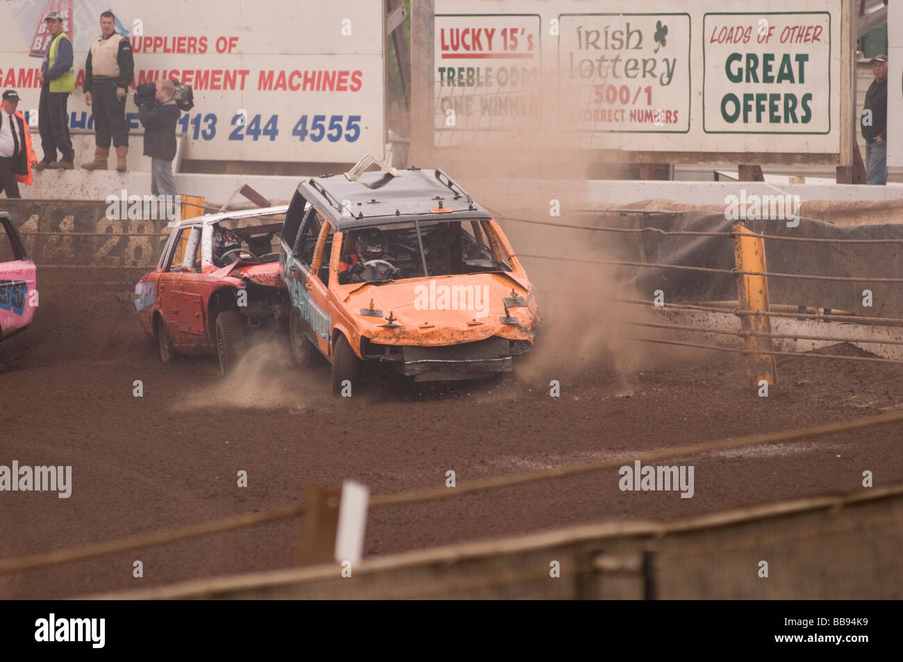banger racing demolition derby destruction car crash crashing wreck ...