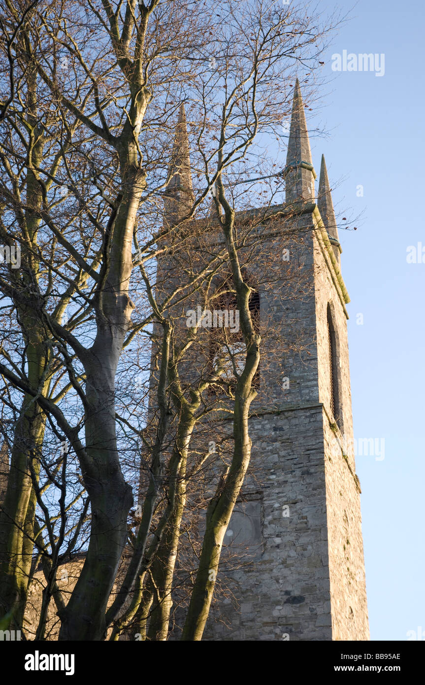 the belltower on the protestant church in navan county meath ireland ...