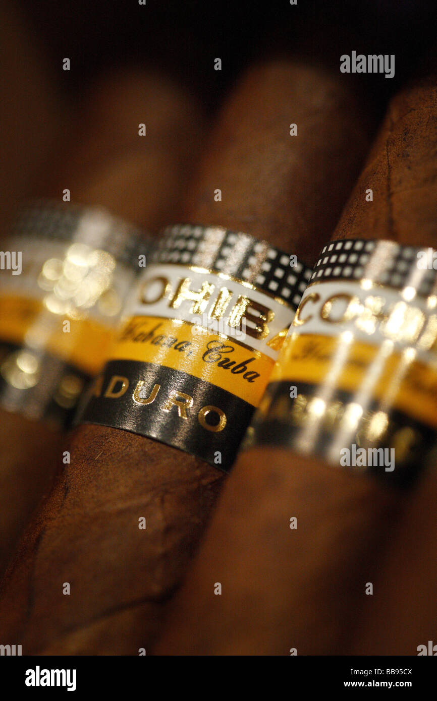 Selection of Cuban cigars Stock Photo - Alamy