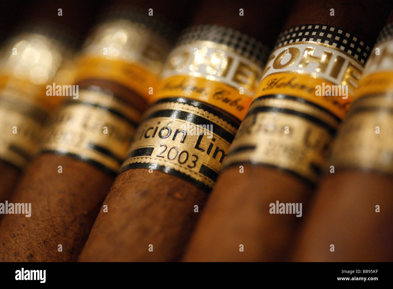 Selection of Cuban cigars Stock Photo - Alamy