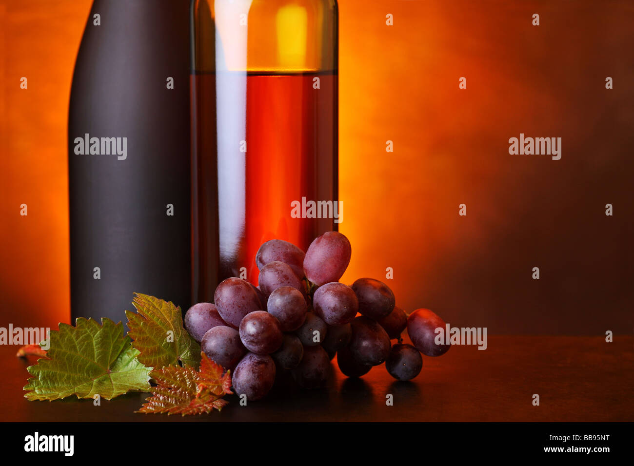 two bottles of wine Stock Photo - Alamy