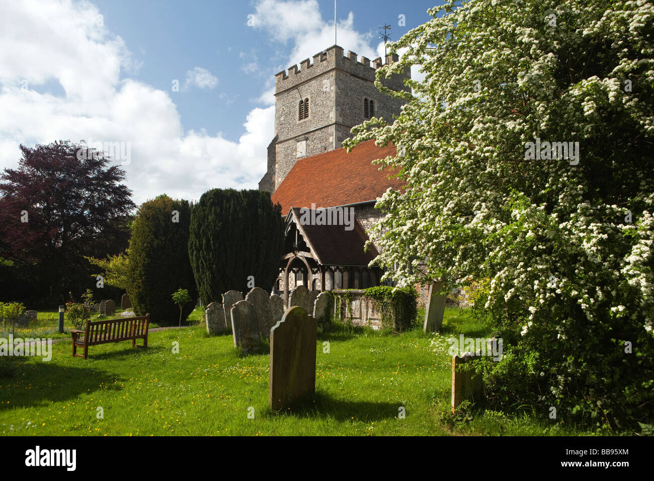 England Berkshire Cookham Holy Trinity Parish church and churchyard ...