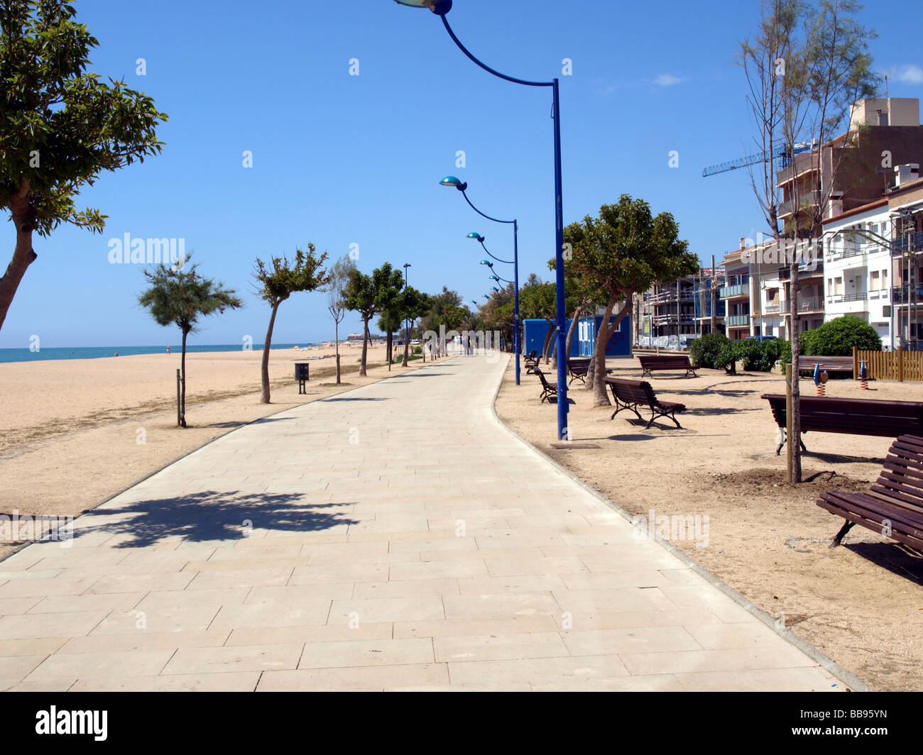 The promenade at Malgrat de mar,Spain Stock Photo - Alamy