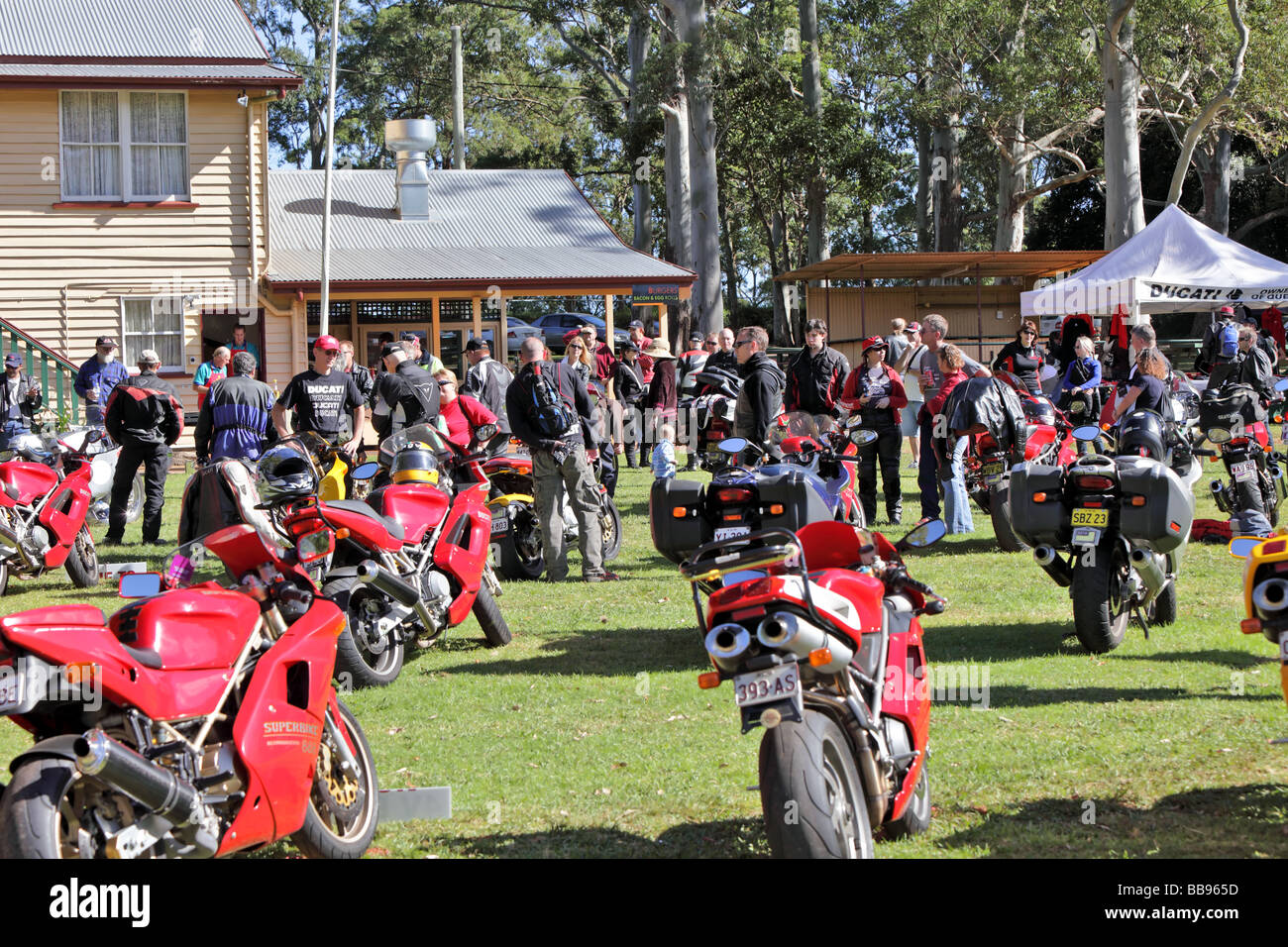 Ducati motorcycle owners meet Stock Photo - Alamy