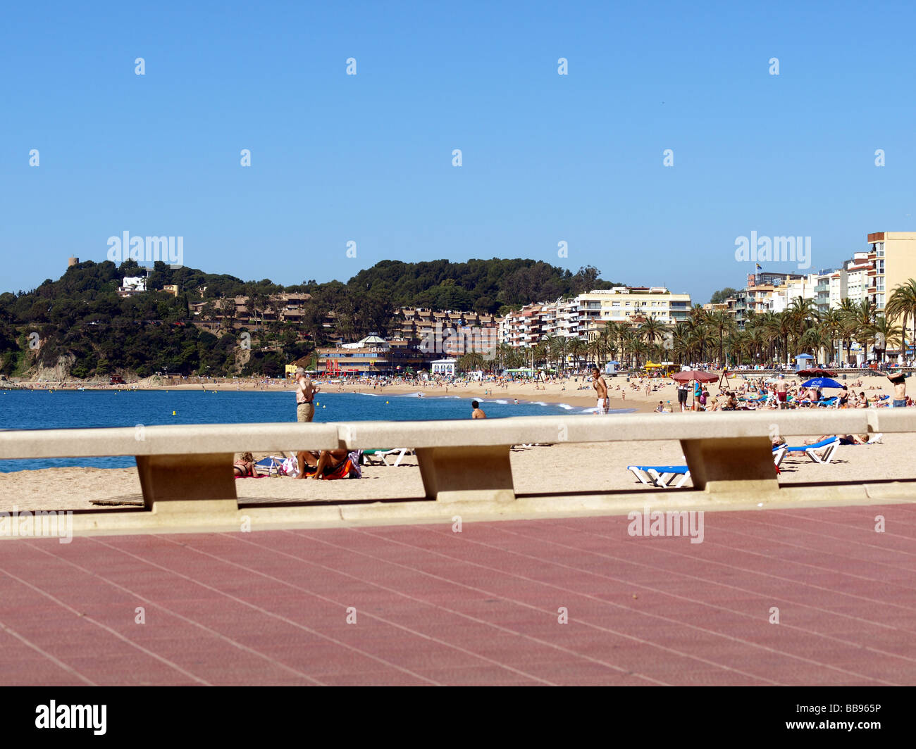 Promenade beach lloret de mar hi-res stock photography and images - Alamy