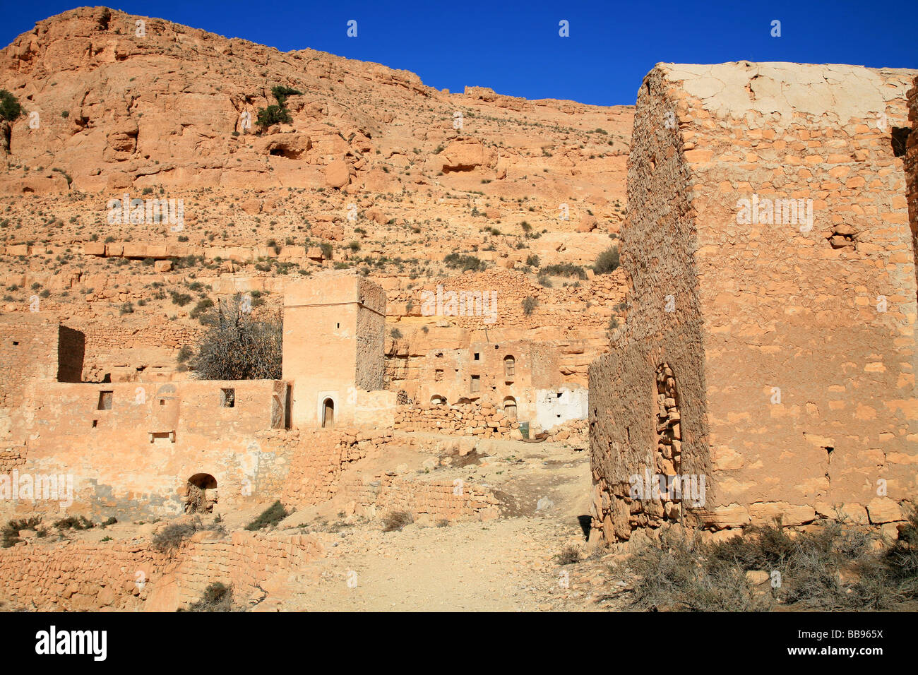 A ruined Berber village named Douiret in Tunisia Stock Photo - Alamy