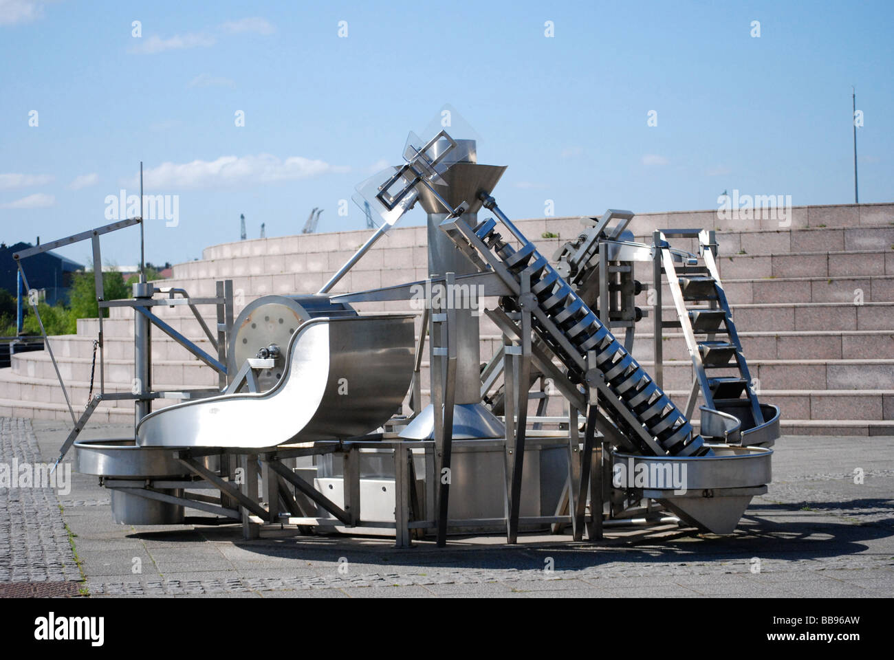 Water feature by River Clyde Glasgow Stock Photo - Alamy