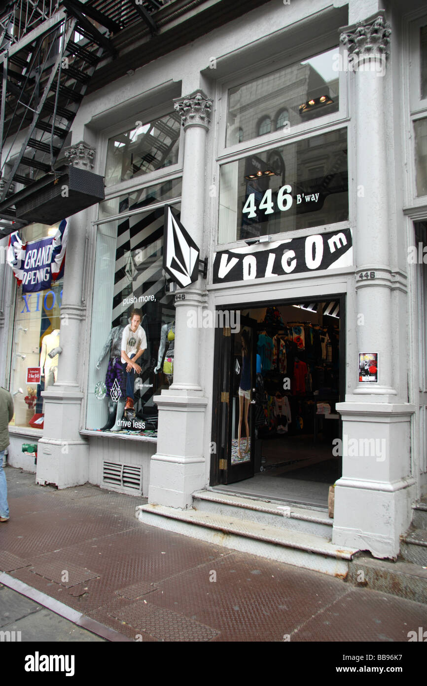 The Volcom store on Braodway, New York Stock Photo - Alamy
