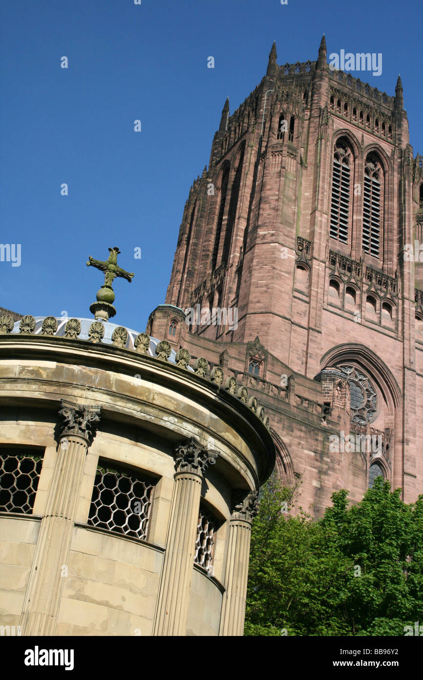 Vertical View Of The William Huskisson Memorial And Tower Of Liverpool ...