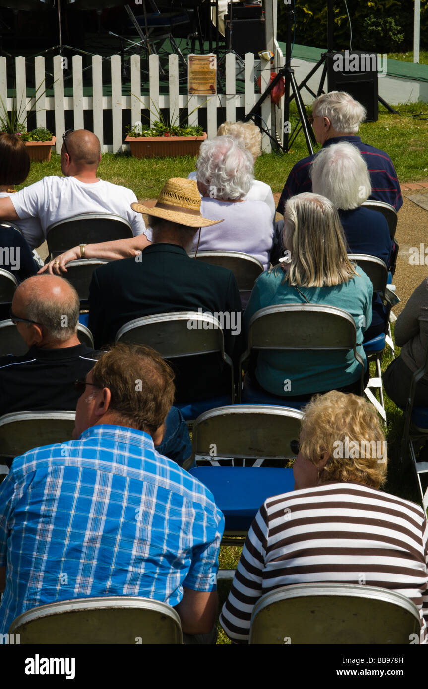 The audience at an outdoor concert Stock Photo - Alamy