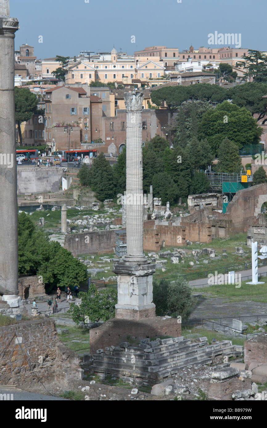 Rome, Italy. The column of Phocas in the Roman Forum Stock Photo - Alamy