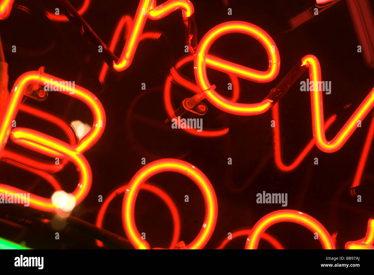 Abstract Neon Sign Stock Photo - Alamy