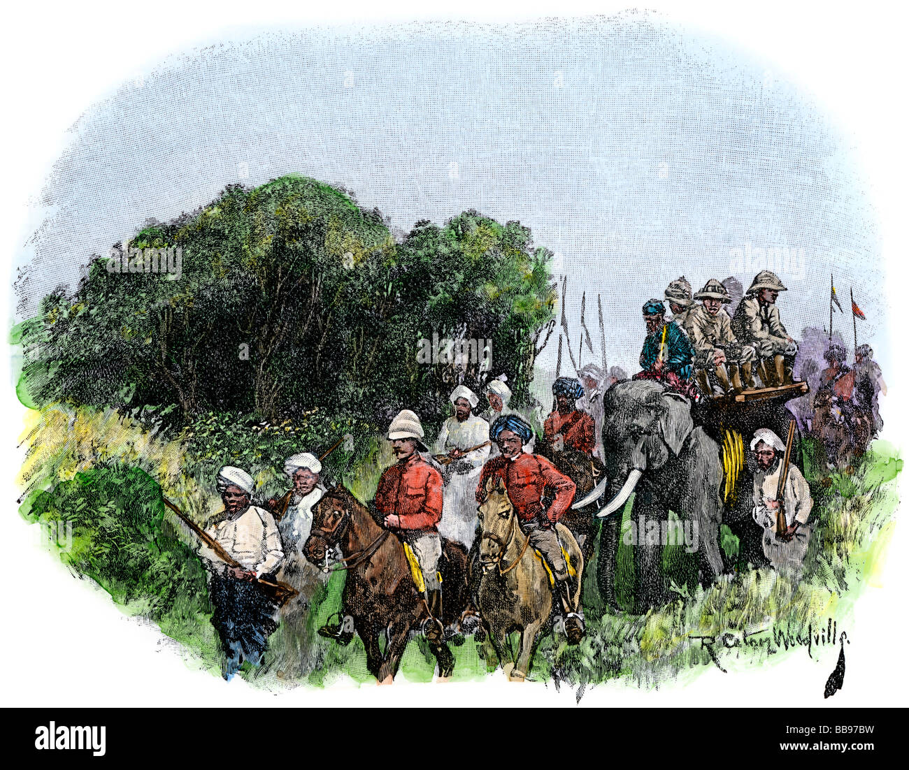 Cartoon Hunting Party