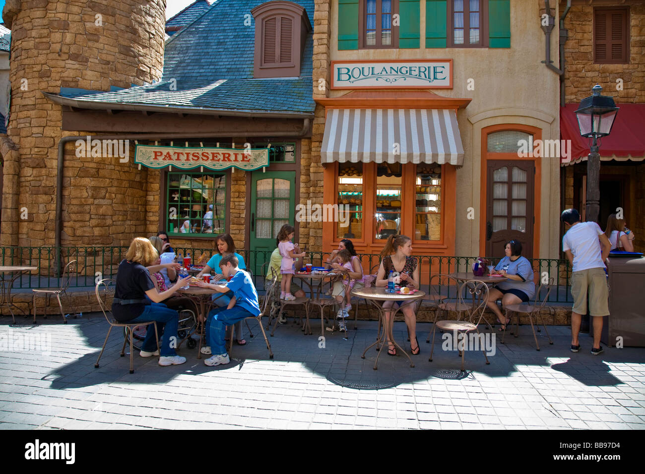 French outdoor restaurant and Patisserie near downtown Paris; France ...