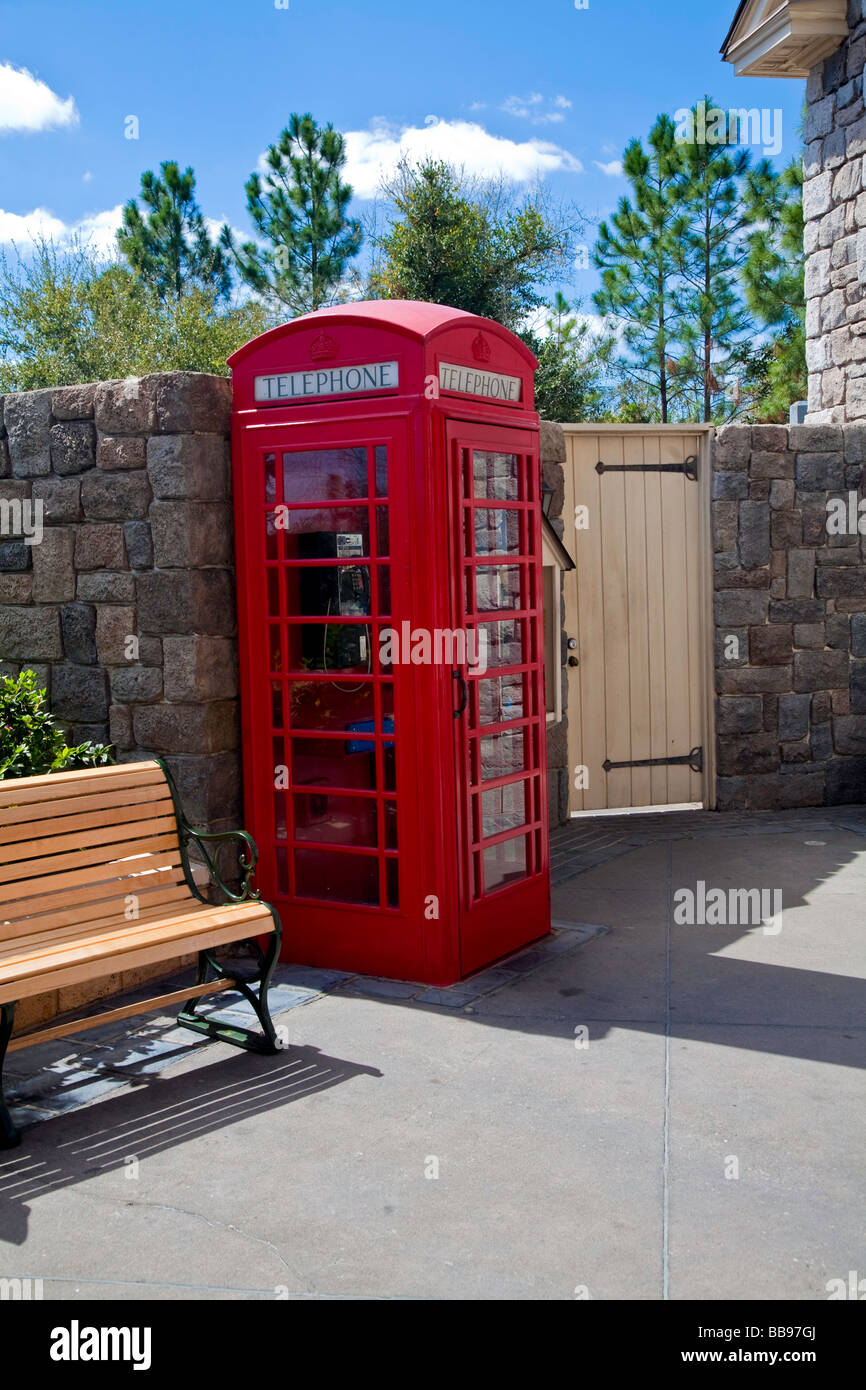 British English red phone boxes Stock Photo - Alamy