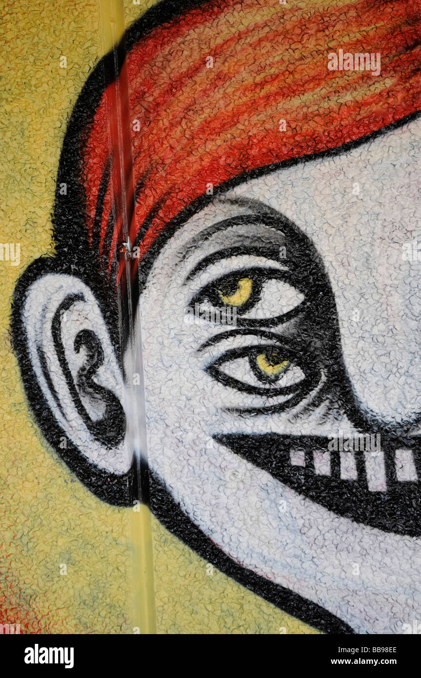 Details of the Four eyes face Stock Photo - Alamy