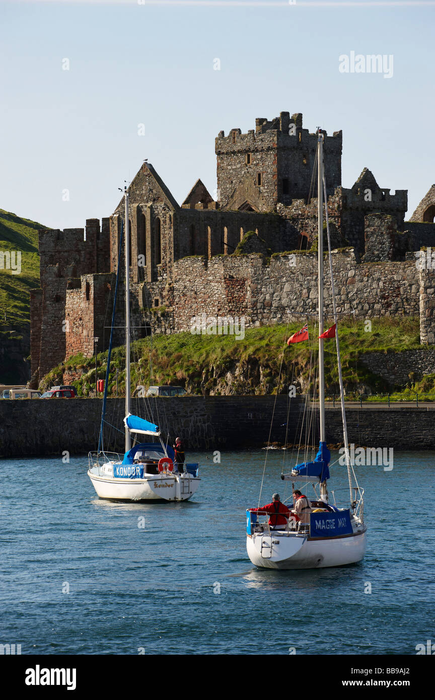 Peel Castle Isle Of Man Stock Photo - Alamy